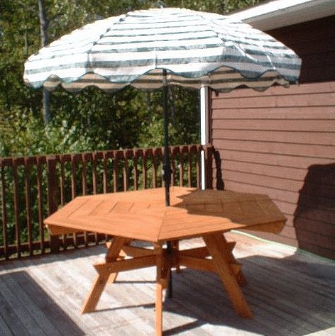 How to build a Hexagonal Table with Seating | BuildEazy