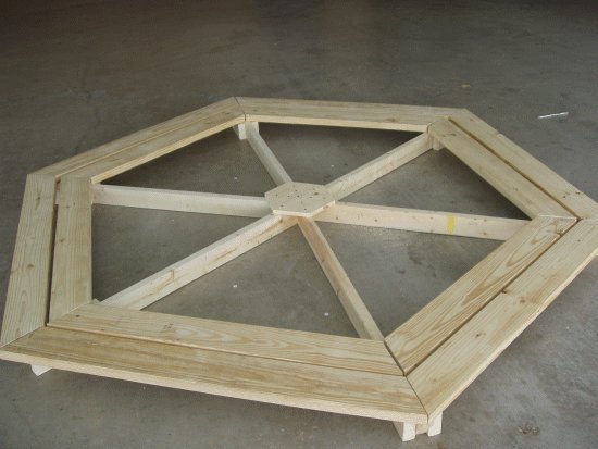 How to build a Hexagonal Table with Seating | BuildEazy