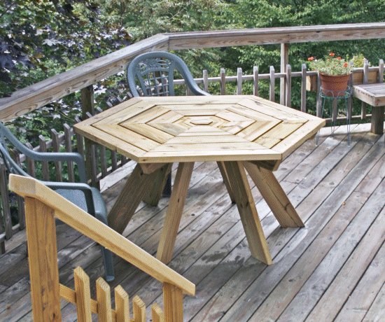 How to build a Hexagonal Table with Seating | BuildEazy