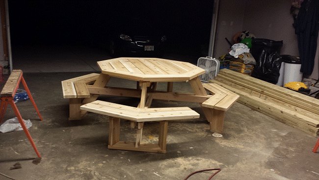 How to build a Hexagonal Table with Seating | BuildEazy