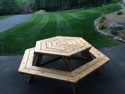 How to build a Hexagonal Table with Seating | BuildEazy