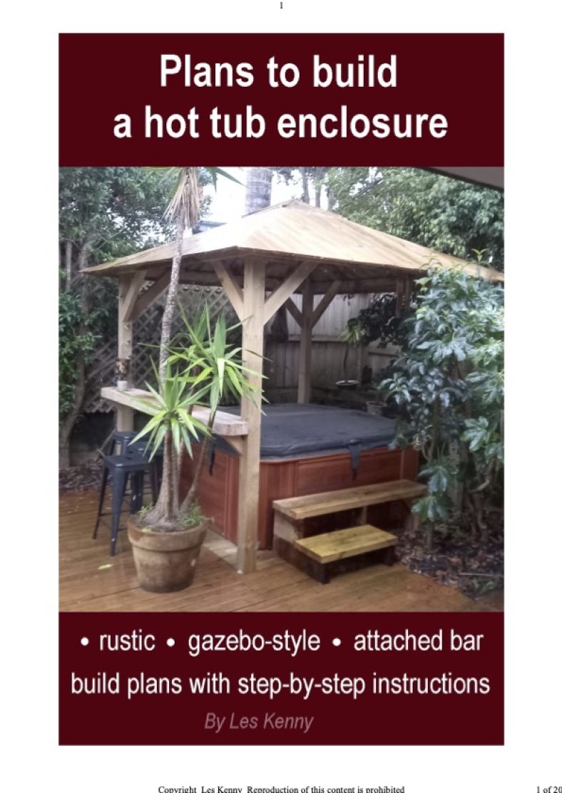 Plans to Build a Gazebo Hot Tub Enclosure | BuildEazy